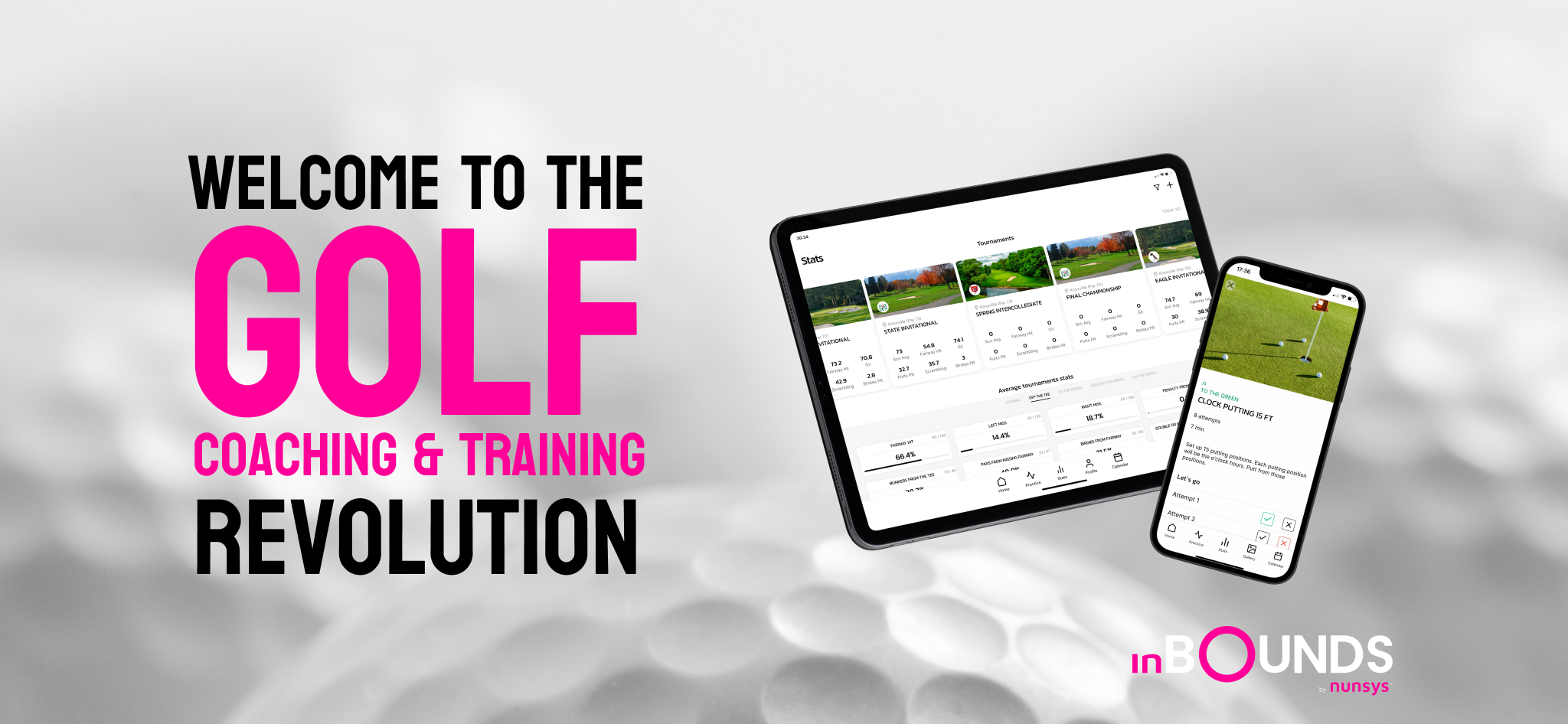 InBounds Golf App - Golf practice plans & stats